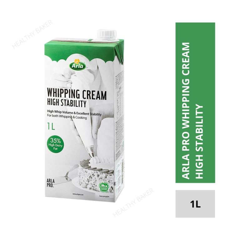 READY STOCK ARLA PRO UHT WHIPPING CREAM HIGH STABILITY / 1L / WHIPPING CREAM / BAKING | Lazada