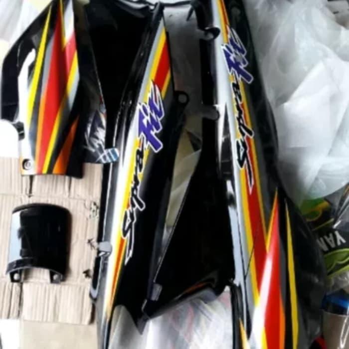 COVER BODI HONDA SUPRA FIT LAMA + STRIPING / SATU SET BODY BELAKANG ...