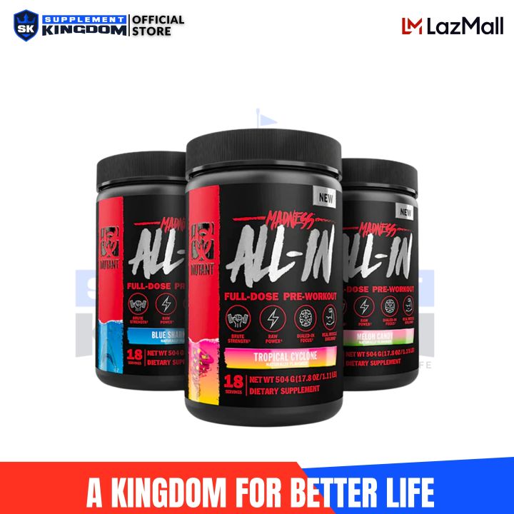 Mutant Madness All-in | Full Dosed Pre-Workout -18 Serving - 504 g (17 ...