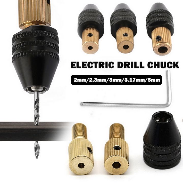 2.3/3.17/5mm Electric Motor Shaft Mini Chuck Fixture Clamp Drill Bit ...
