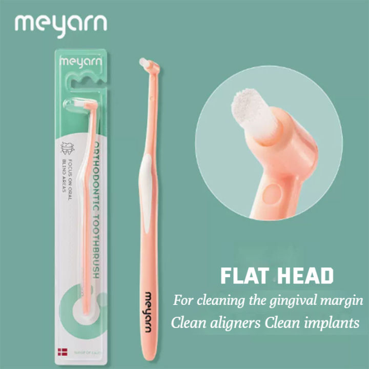 MEYARN Interdental Brush with Ultra-fine Bristles Ergonomic Handle ...