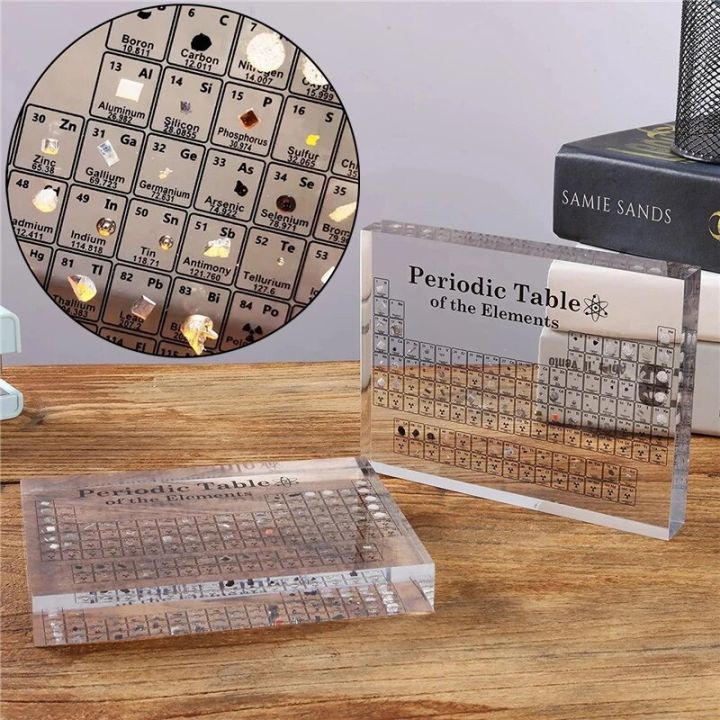 【Bestselling Product】 Real Elements Samples Periodic Table Desk Display ...