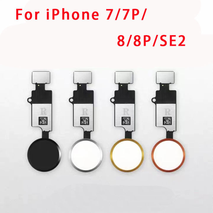 ปุ่มโฮมสำหรับ IP 7 Plus 8 8 Plus สายเคเบิลงอได้ปุ่มเปลี่ยนปุ่มธรรมดา | Lazada.co.th