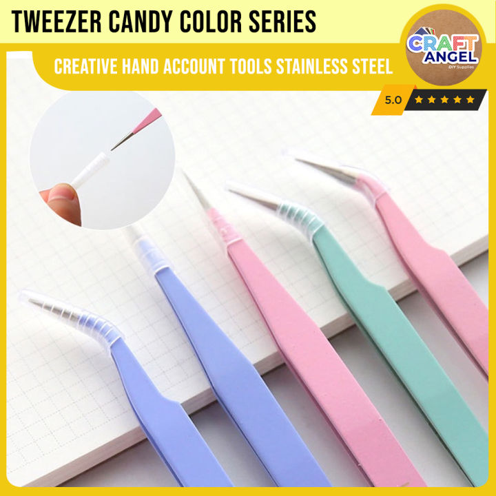 Tweezer Candy Color Series Creative Hand Account Tools Stainless Steel ...