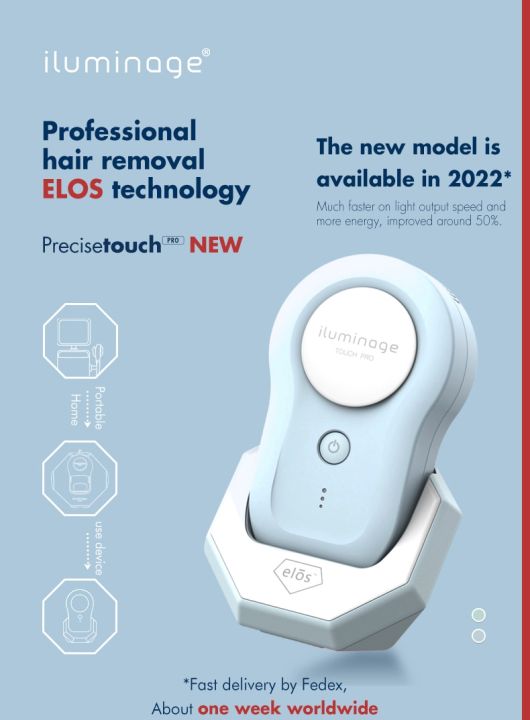 ILUMINAGE Precise Touch Pro ELOS Ipl Hair Removal Laser Epilator System ...