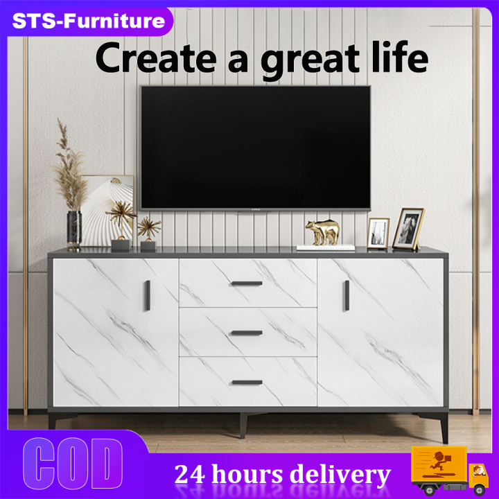 TV Cabinet Furniture Modern Minimalist Living Room Bedroom | Lazada PH