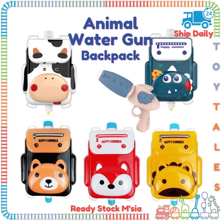 Backpack WATER GUN TOYS 🍭 PISTOL AIR MAINAN Kids Water Blaster Beach ...