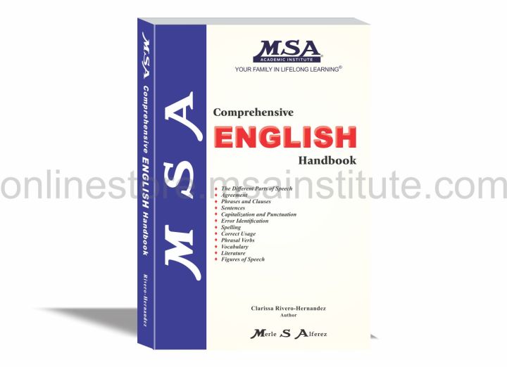 MSA Comprehensive English Handbook (Authentic / Brand New) | Lazada PH