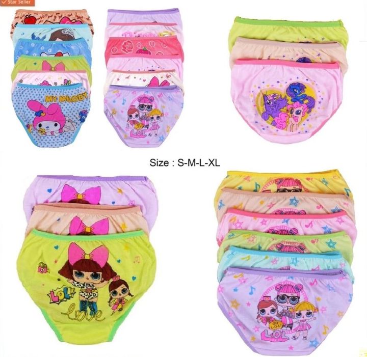 Celana Dalam Anak Perempuan CD Cewek Bayi Motif Kartun Lucu Sempak ...