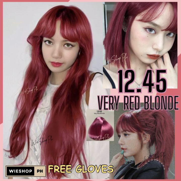 Bremod Hair Color 12.45 Very red blonde set with oxidizer (Available ...