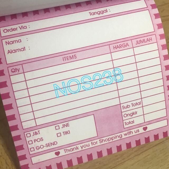 Nota Mini Toko 1/6 folio 1ply 2ply (100lembar / 50set) Onlineshop ...