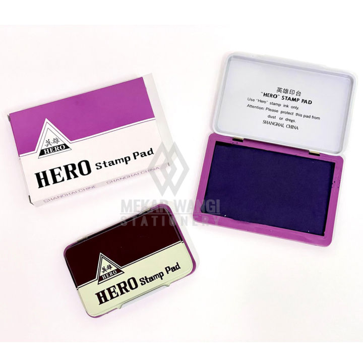 Stamp Pad Hero Besar /Stampel Stempel Pad Untuk Kayu Nama Lunas Tanggal ...