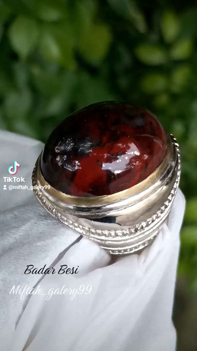 Natural badar besi merah urat perak | Lazada Indonesia