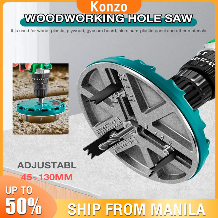 Multifunctional Universal Adjustable Diameter Hole Saw 45mm-130mm Dia ...