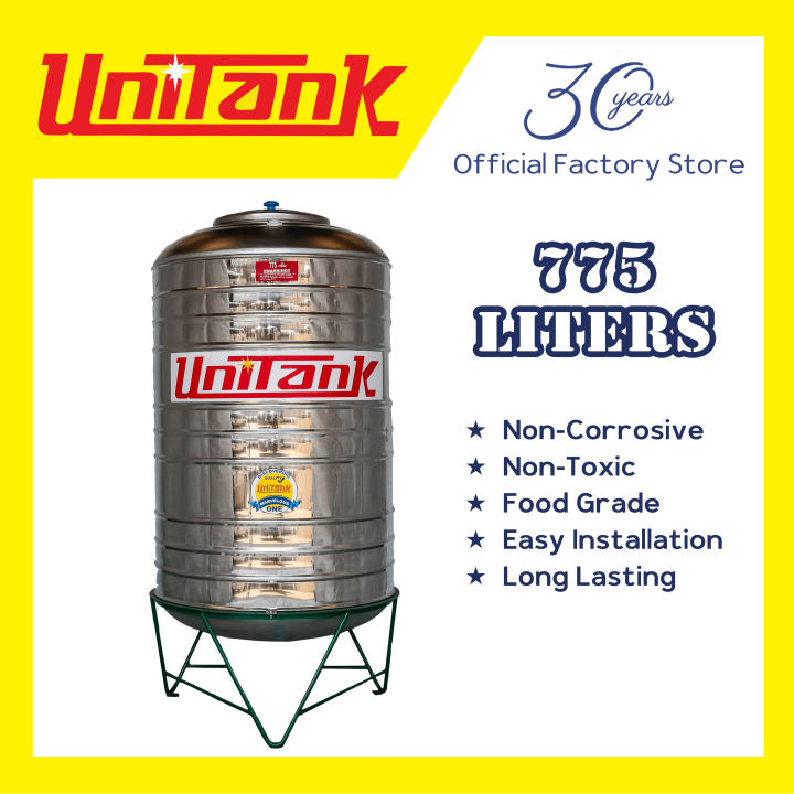 Unitank Vertical Stainless Steel Water Tank - 775 Liters | Lazada PH