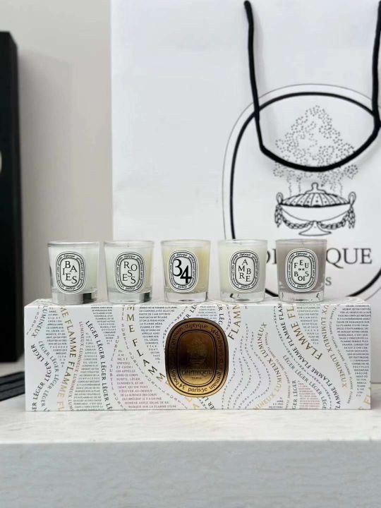 Diptyque 2023 Winter Limited Edition Mini Fragrance Candle Gift Box -5 ...