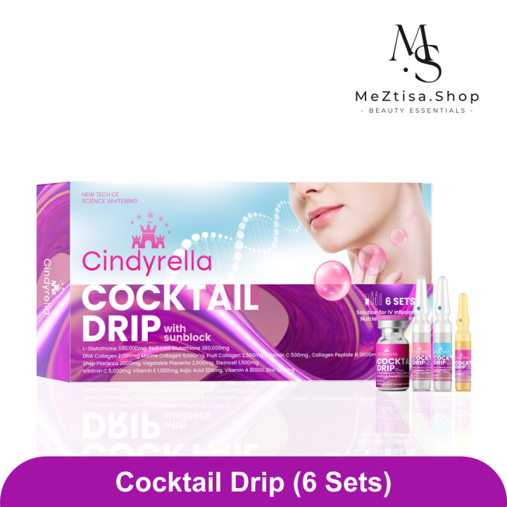 Cindyrella Cocktail Drip - with Glutathione | Collagen | Placenta ...