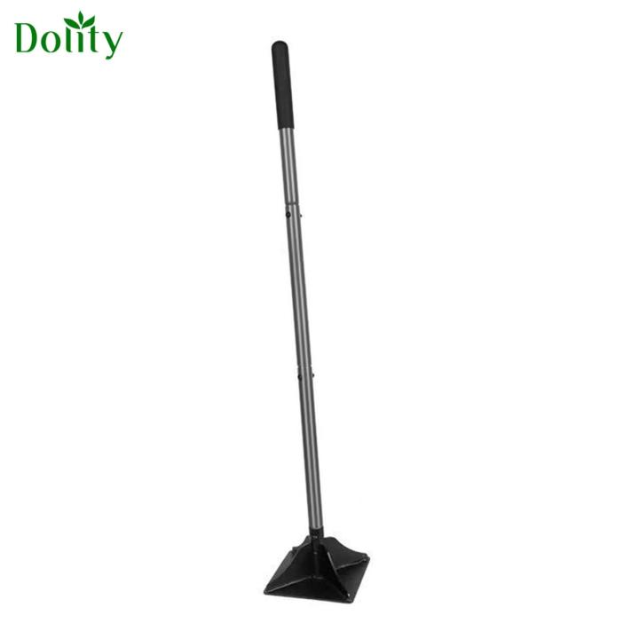 Dolity Hand Soil Tamper Tool Ergonomic Rubber Handle Grip for Leveling ...