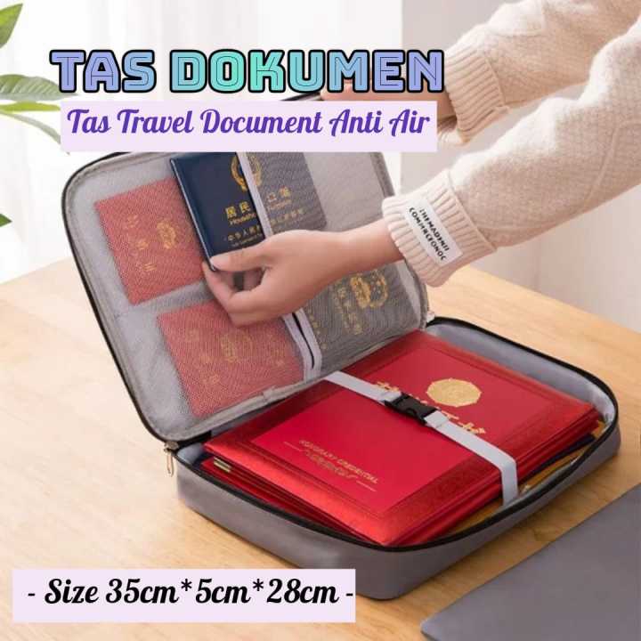 AZ TAS DOKUMEN / TEMPAT PENYIMPANAN FILE TRAVEL DOCUMENT STORAGE BAG ...
