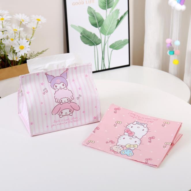 Japanese multi-style cute Sanrio velcro opening extractable leather ...
