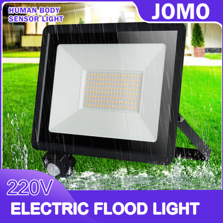 JOMO 220V Flood Light LED Flood Lamps No Solar Outdoor Waterproof IP67 ...