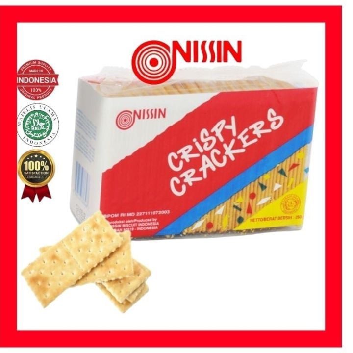 Nissin Crispy Crackers Kemasan kaleng 250g | Lazada