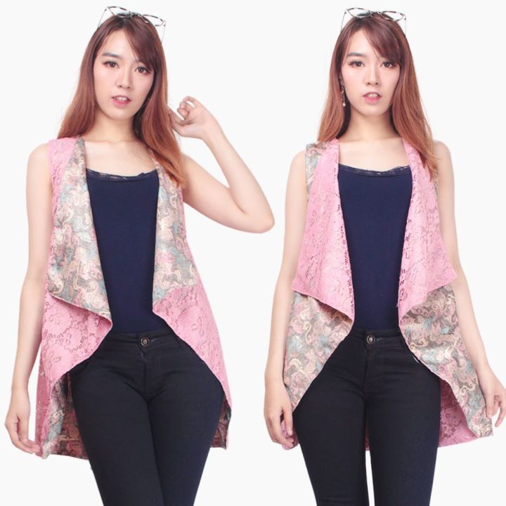 Dera Bolero Reversible Vest Combi batik Women | Lazada Singapore