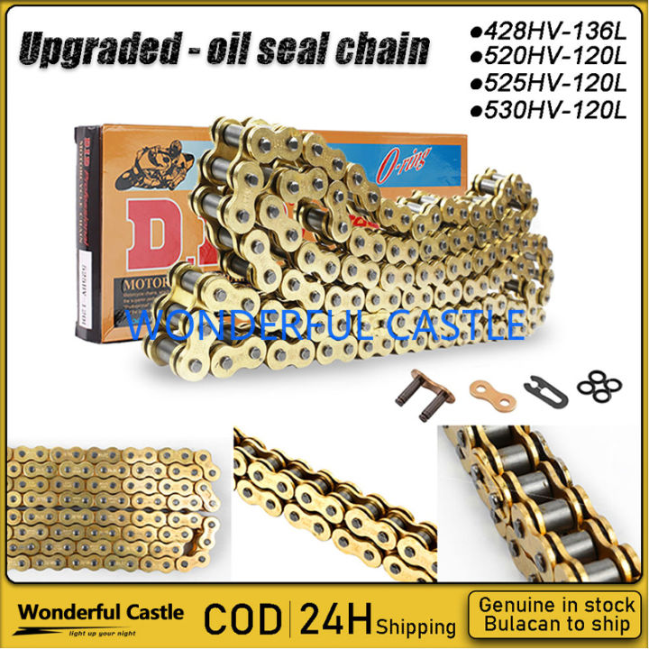 Motorcycle Chain DID Oring Motorcycles Oil seal gold chain For ATV Off ...