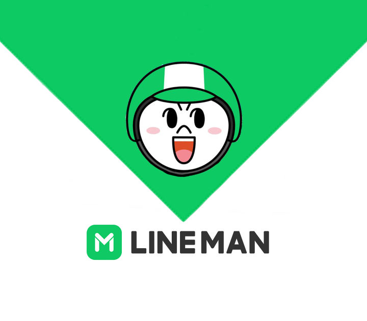 ป้ายไวนิลของ Line man สมายด์(ขนาด ยาว 39 ซม.กว้าง 34 ซม.) ไม่มีเทปกาว ...