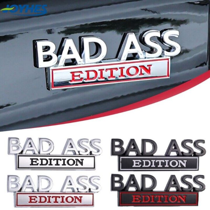 Car Modification Standard BAD ASS Edition Emblem 3D Metal Decal Car ...