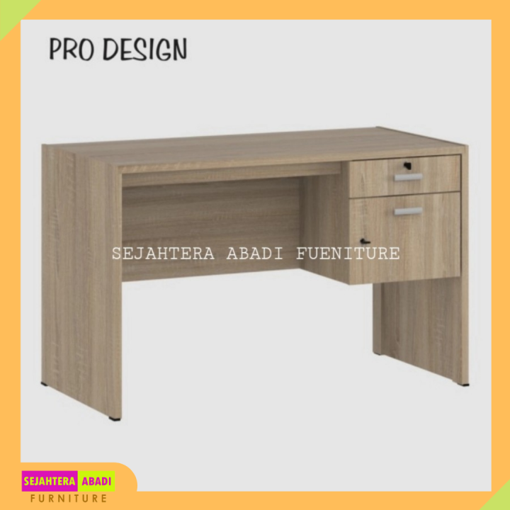 prodesign meja tulis 1/2 biro, meja kantor, meja kerja sedang VOLT 120 ...