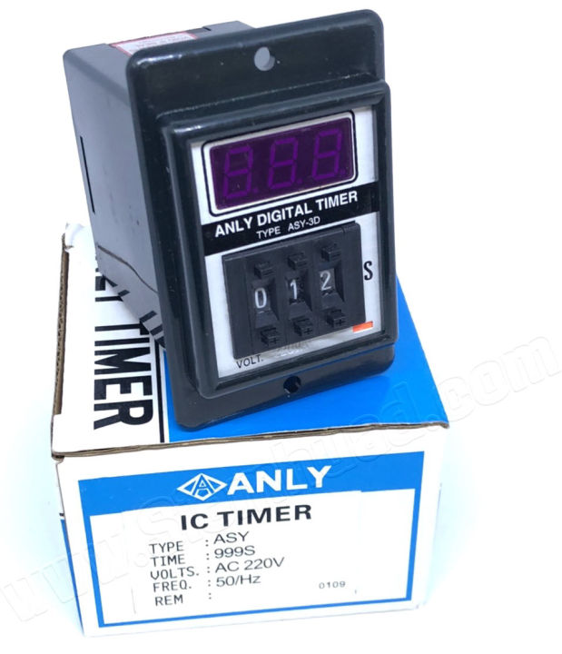 ASY-3D ANLY Digtal Timer 220V/Type:ASY/Time:999M/Volts:ac220v/Freq:50Hz ของใหม่ของแท้ | Lazada.co.th