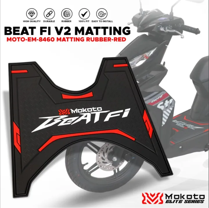 HiMotor ELITE SERIES HONDA BEAT FI 110 eSP V1/V2 FOOTBOARD RUBBER ...