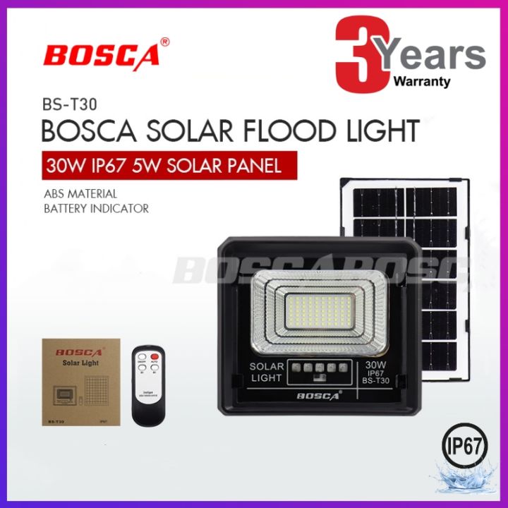 BOSCA 3 Year Warranty 30W Solar Led Outdoor Flood Light Street Lamp ...