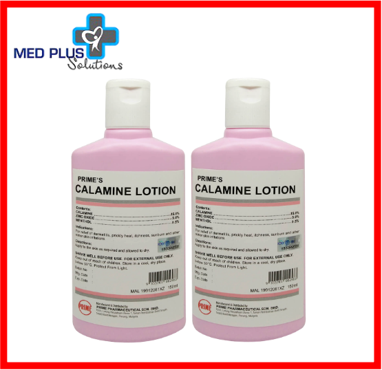 Primes Calamine Lotion 150ml x 2 (Exp 3/2027) Prime Zinc Oxide ...