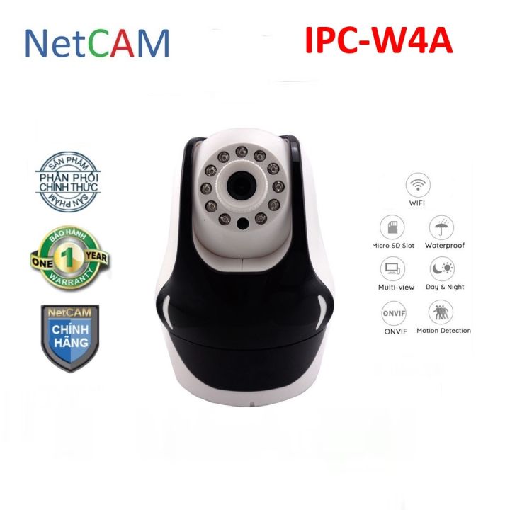 Camera WiFi Trong Nhà NetCAM IPC-W4A (720P,) Quay quét 360 độ, Đàm ...