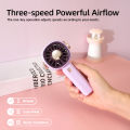 GOOJODOQ Mini Fan Rechargeable Electric Fan USB Charging Handheld Fan ...