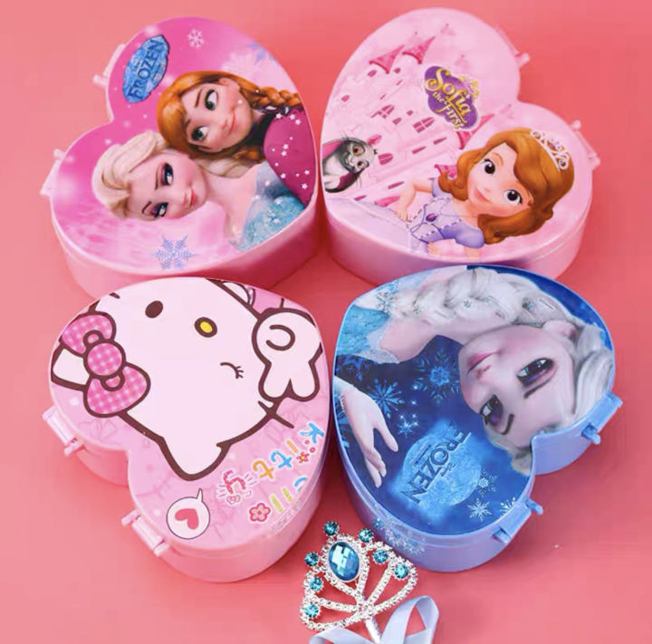 Kids Jewelry Box Frozen Jewellery Box with Mirror Two Layers ...