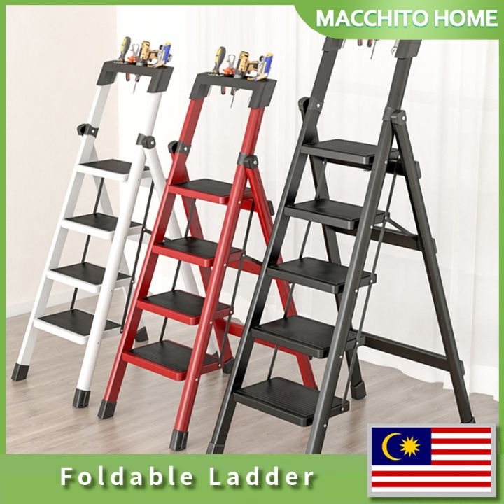 Foldable Ladder Household Ladder Lipat Tangga Rumah Tangga Tool Hanger ...