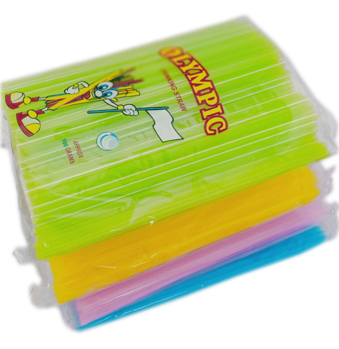 OLYMPIC PLASTIC DRINKING STRAW (10 packs / bundle) | Lazada PH