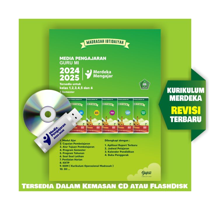 FLASHDISK RPP MODUL AJAR KURIKULUM MERDEKA MI KELAS 1 - 6 REVISI TERBARU TA 2024-2025 FULL 2 ...