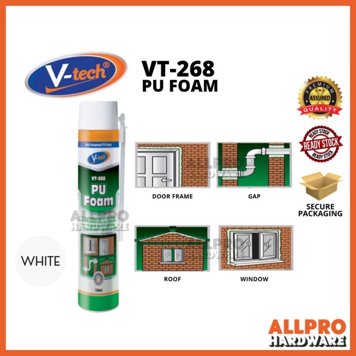 VT-268 PU Foam Silicone Spray (750ML) Polyurethane Sealant Heat ...
