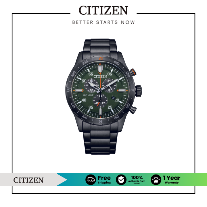 CITIZEN Eco-Drive AT2527-80X Chronograph Men's Watch ( นาฬิกาผู้ชาย ...