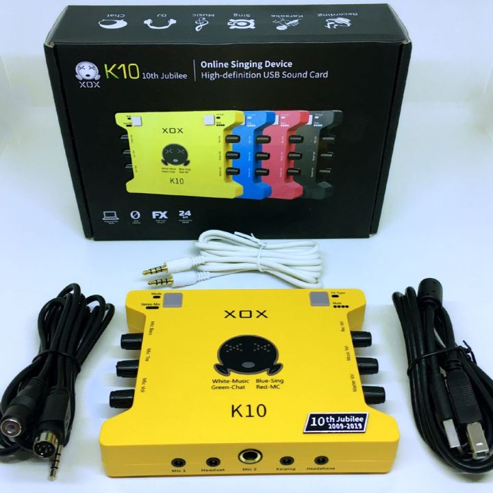 Sound card dành cho Micro thu âm XOX K10 Model 2020 phiên bản đặc biệt ...