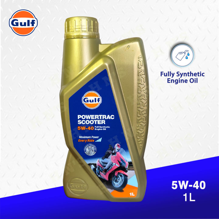 Gulf Powertrac Scooter 5W-40 Fully Synthetic API SN JASO MB 1L | Lazada PH