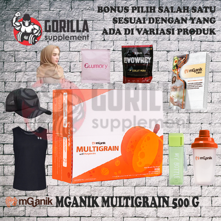 Mganik MultiGrain 1 Box 20 Sachet 500 Gram gr M ganik Multi Grain ...