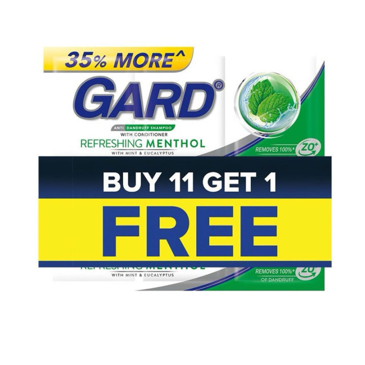 GARD Anti Dandruff Shampoo 1 Dozen Bundle TRIPID PACK Pink/Green | Gard ...
