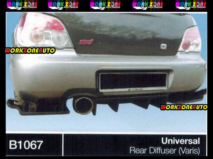 B1067 Universal Fiber Rear Diffuser (Varis) (9 PCS) Body kit Bodykit ...