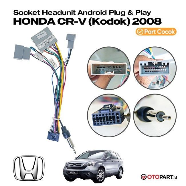 Soket Kabel PNP Head Unit Android Honda CRV Kodok 2007-2011 | Lazada ...
