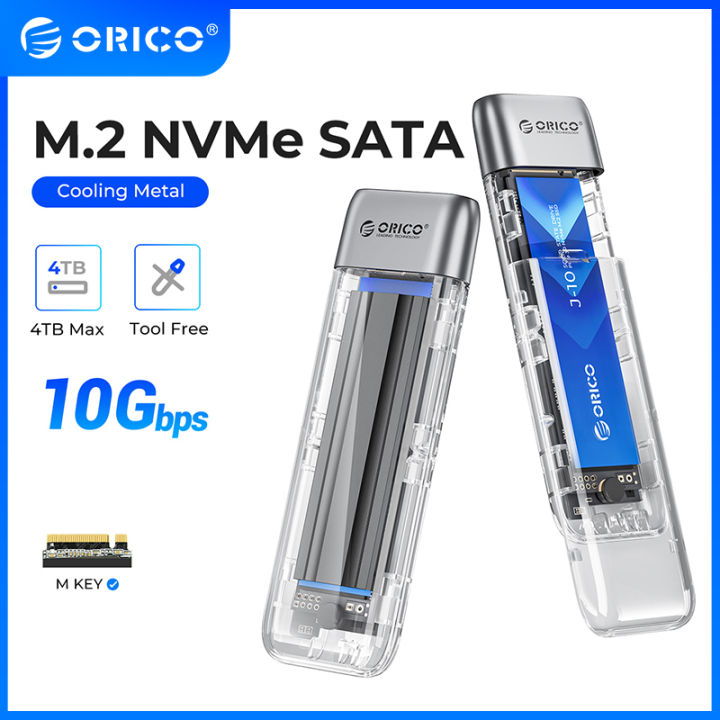 ORICO New Metal M.2 SSD Case Dual Protocol NVME SATA SSD Enclosure Tool ...